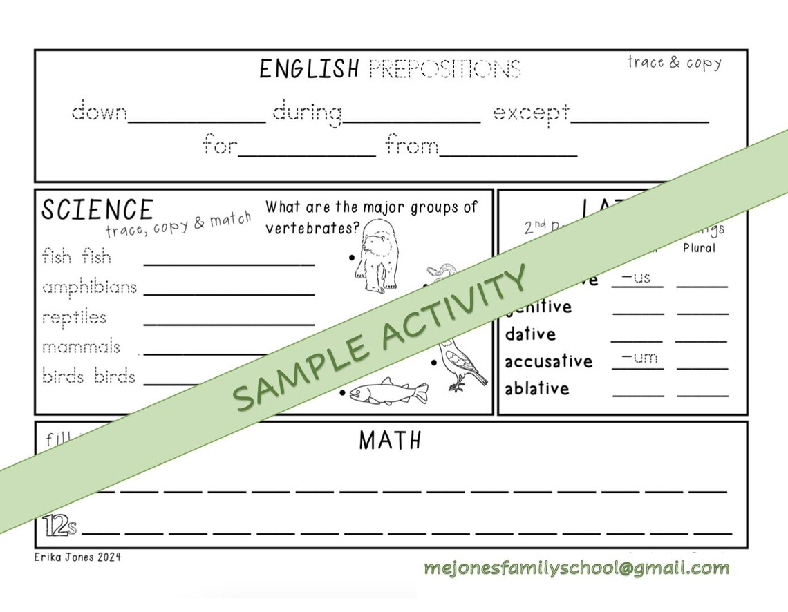 CC Cycle 1 Memory Work Worksheets | Classical Conversations Foundations ...