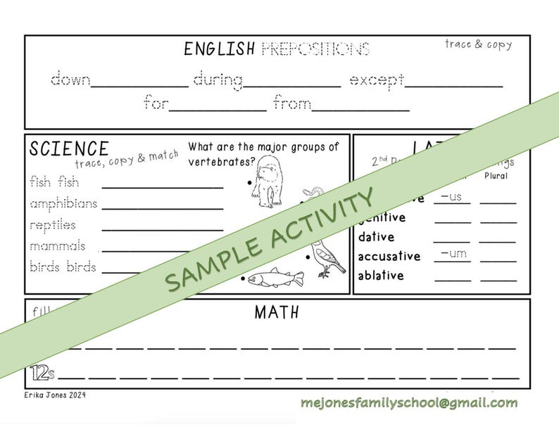 CC Cycle 1 Memory Work Worksheets | Classical Conversations Foundations ...