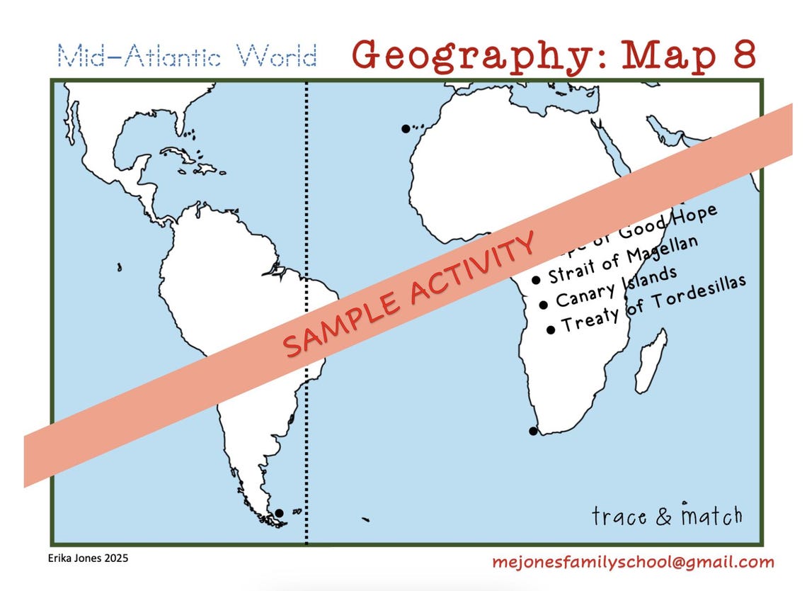 CC Cycle 2 GEOGRAPHY Worksheets | Classical Conversations Foundations ...