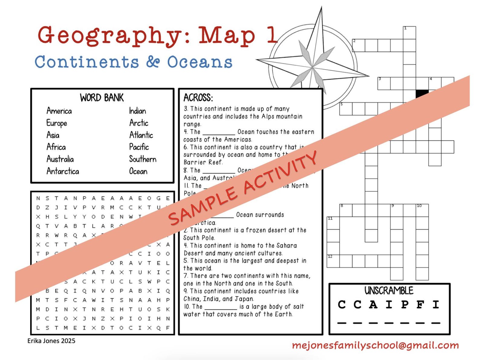 CC Cycle 2 GEOGRAPHY Worksheets | Classical Conversations Foundations ...