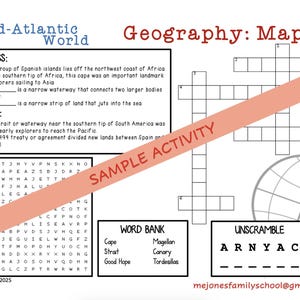CC Cycle 2 GEOGRAPHY Worksheets | Classical Conversations Foundations ...