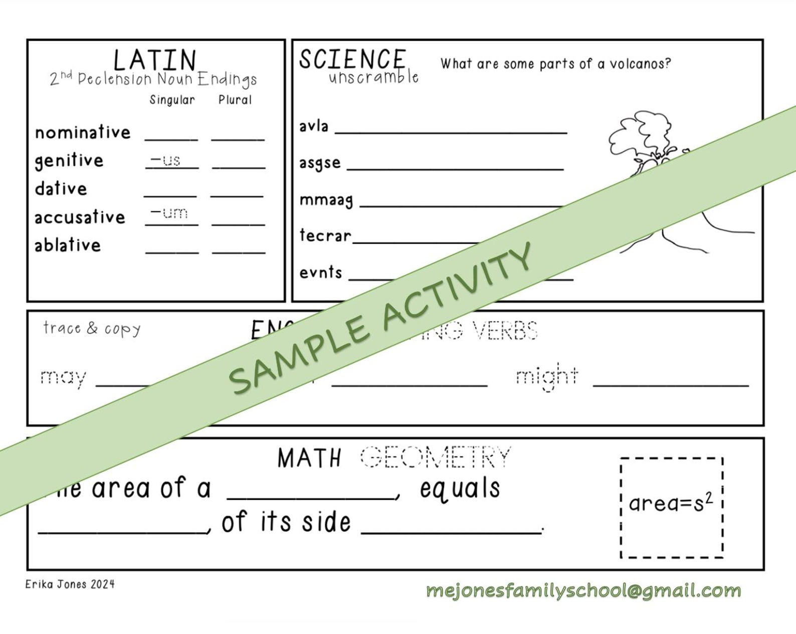 CC Cycle 1 Memory Work Worksheets | Classical Conversations Foundations ...
