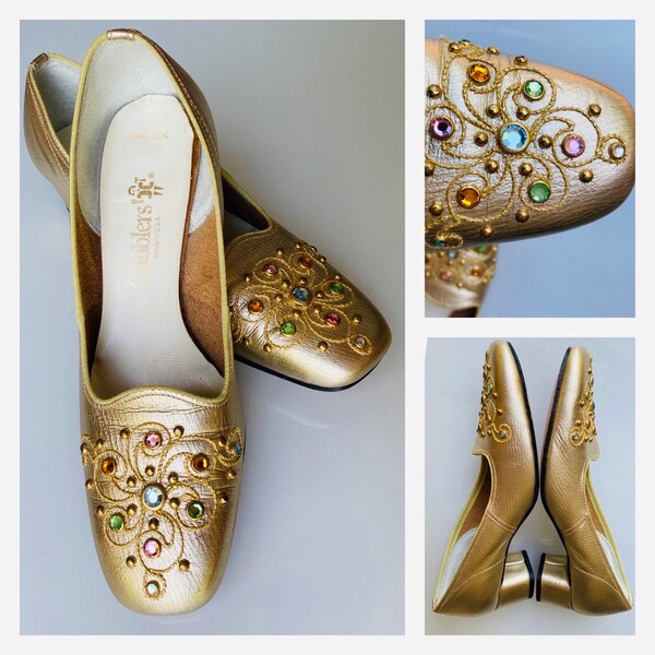Gold Slippers - Etsy