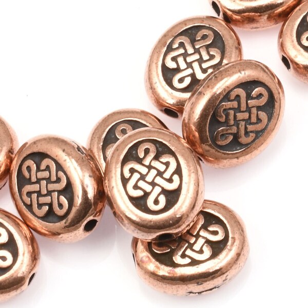 Copper Chandelier Earring Findings Antique Copper Dots and Spirals ...