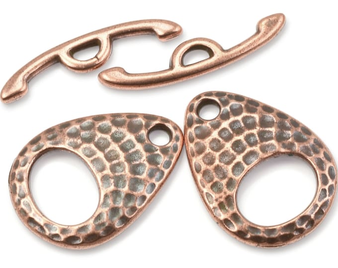 5 Pairs Copper Post Earrings - Antique Copper Earrings Fancy Ear ...