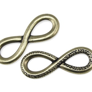 Infinity Pendant - Antique Brass Pendant - Brass Oxide Large Infinity ...