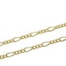36 Inches Gold Chain 2mm Wide Gold Plated Figaro Chain | Etsy