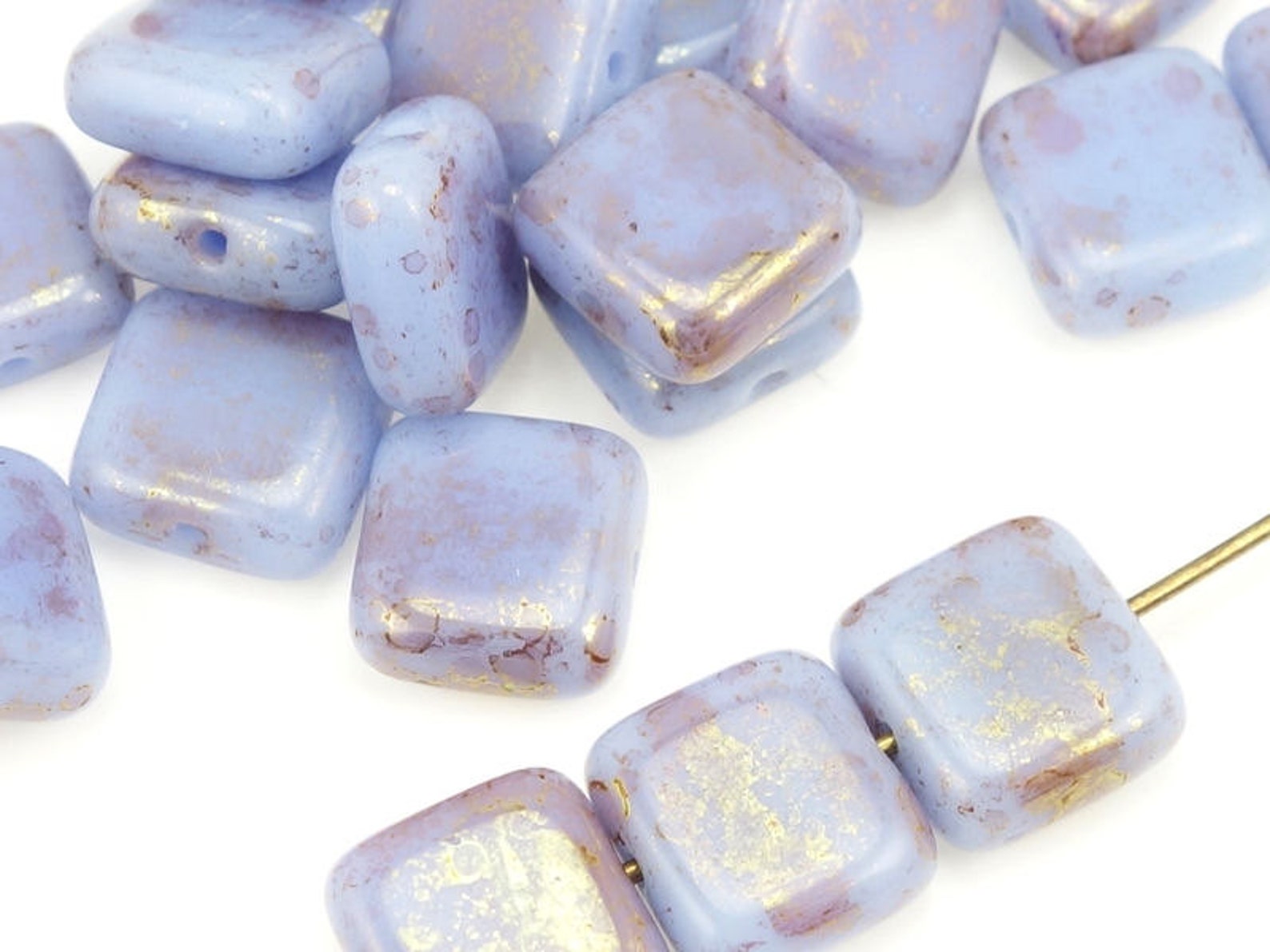 25 Periwinkle Beads Light Radiant Orchid Beads 9mm X 9mm - Etsy