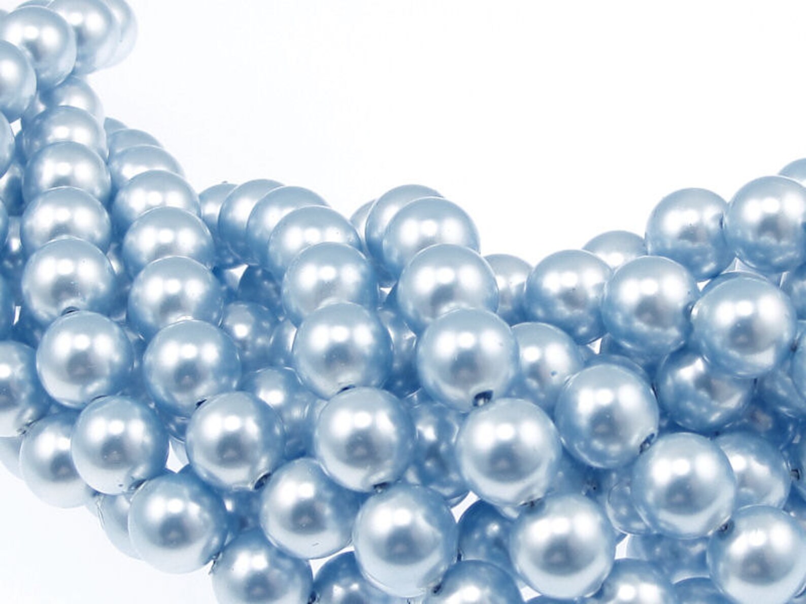 20 LIGHT BLUE 6mm Swarovski Pearls Swarovki Crystal Pearl - Etsy