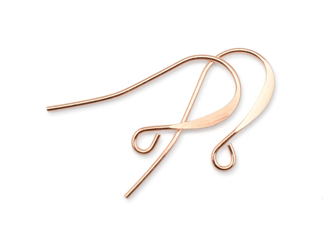144 Copper Earring Findings - BRIGHT COPPER Plated Tall French Earring ...