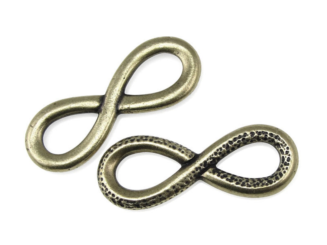 Infinity Pendant - Antique Brass Pendant - Brass Oxide Large Infinity ...
