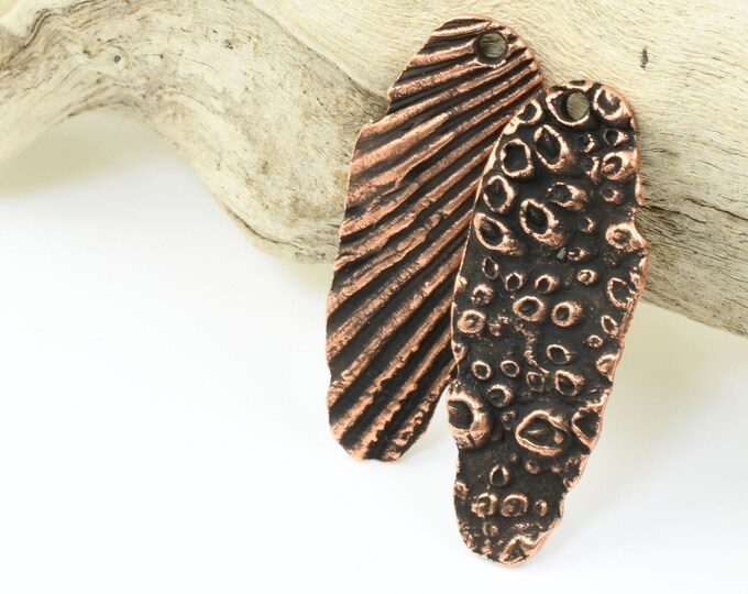 Organic Scallop Shell Charm - Antique Copper Shell Pendant by Nunn ...