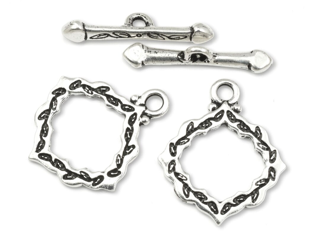 Tierracast Cathedral Toggle Clasp Findings - Antique Silver Toggle ...