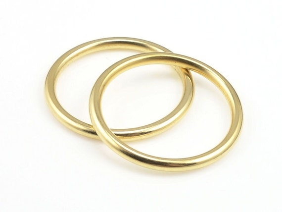 25mm Solid Seamless Rings Antique Gold Circle Pendant Gold | Etsy