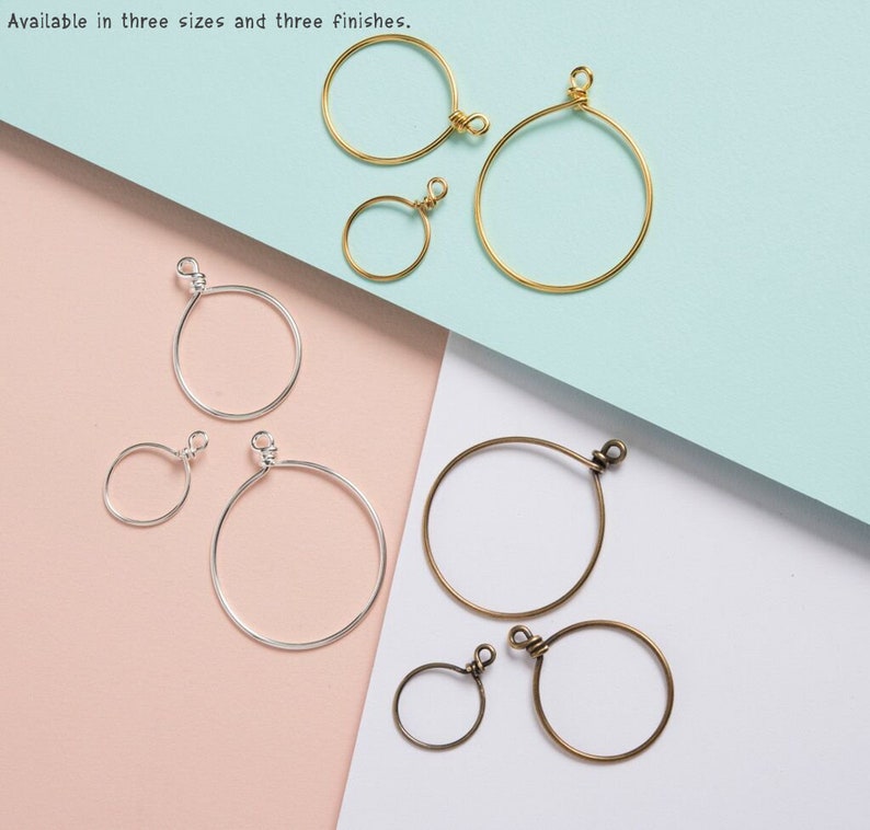 42mm Silver Plated 15 Gauge Wire Hoop by TierraCast easily | Etsy