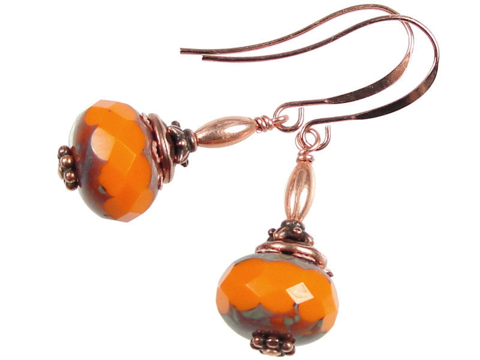 144 Copper Earring Findings Bright Copper Plated Tall French - Etsy