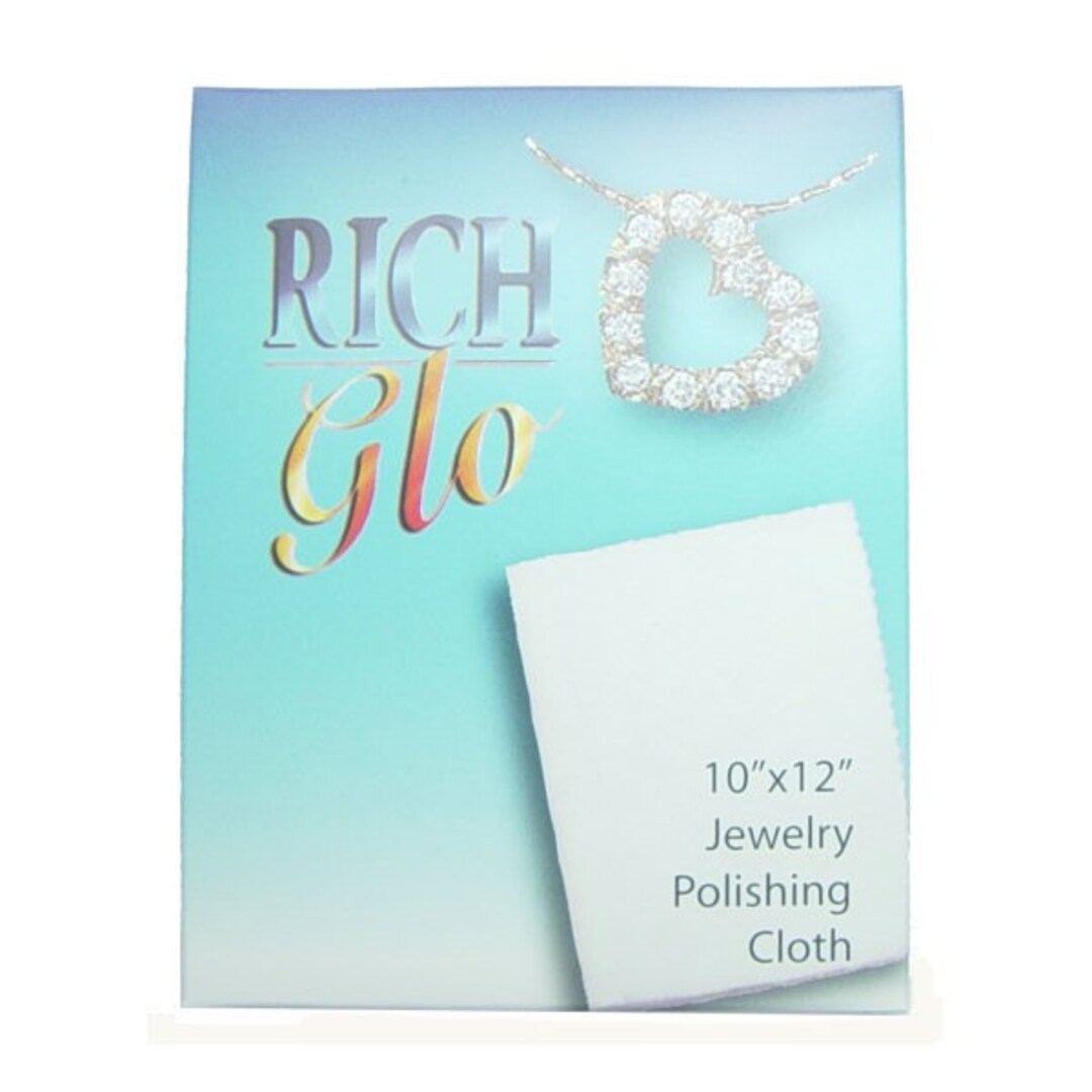 Richglo Jewelry Cleaning and Polishing Cloth Silver Cleaner Sterling ...