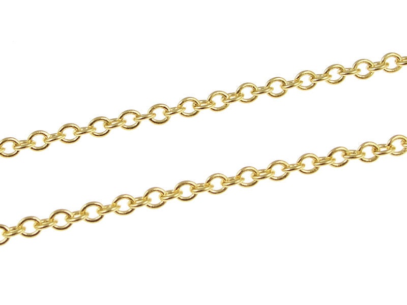 3 Ft Gold Plated Cable Chain 36 Inches of Loose Gold Chain for Necklace ...