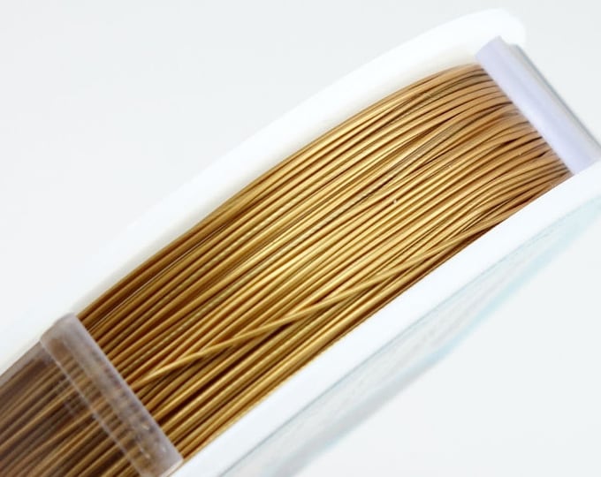 30 Feet SATIN GOLD Beadalon 49 Strand Flexible Jewelry Wire Bead ...