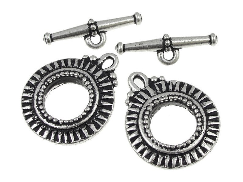 Silver Toggles Large Toggles Antique Silver Toggle Clasp - Etsy