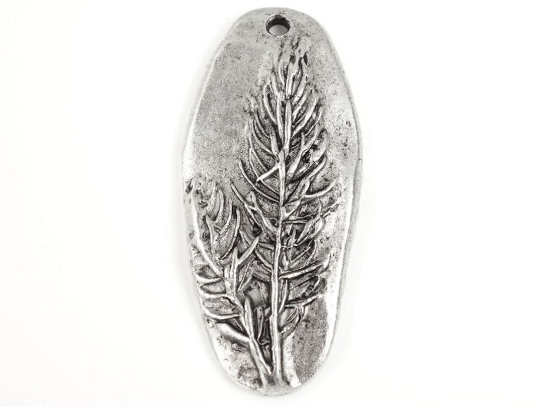 Antique Silver Pendant Silver Tree Pendant Forest Pendant Woods ...