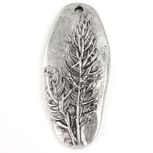Antique Silver Pendant Silver Tree Pendant Forest Pendant Woods ...