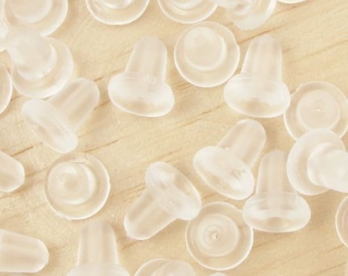 144 Rubber Ear Nut Earring Wire Stoppers Latex Free Clear - Etsy