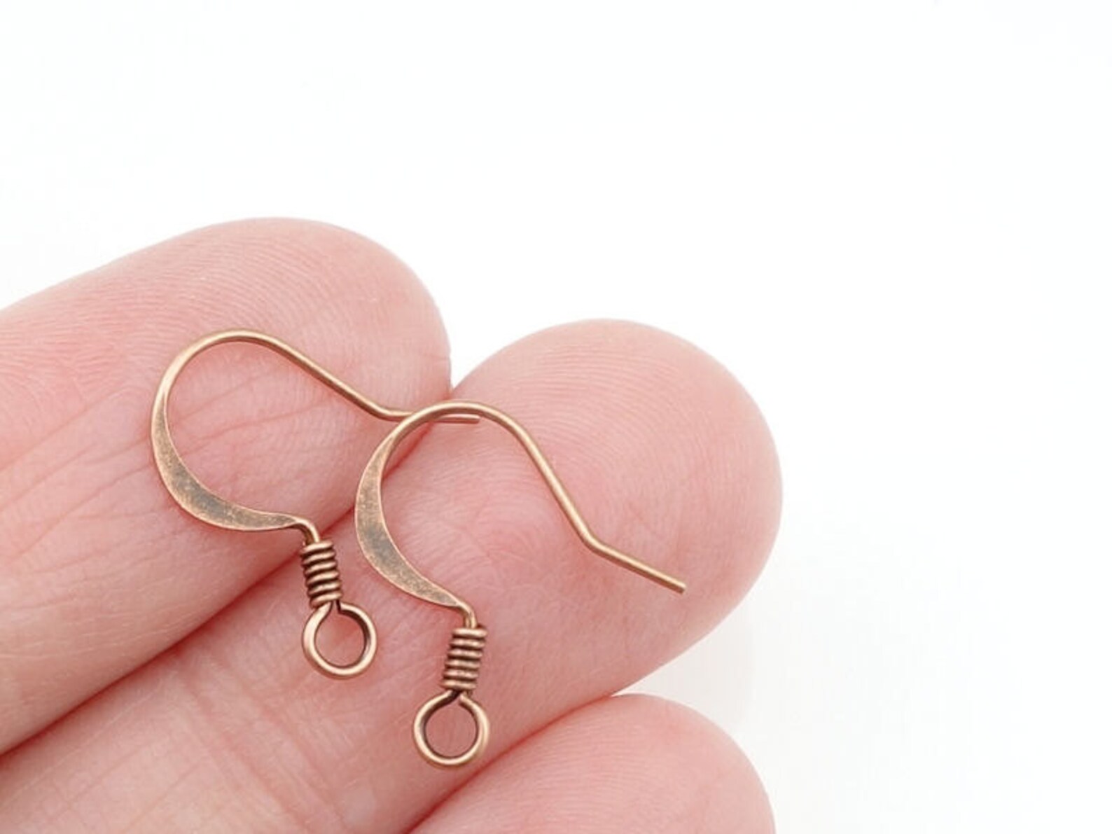 144 Antique Copper Earring Wires Copper Ear Findings Aged - Etsy