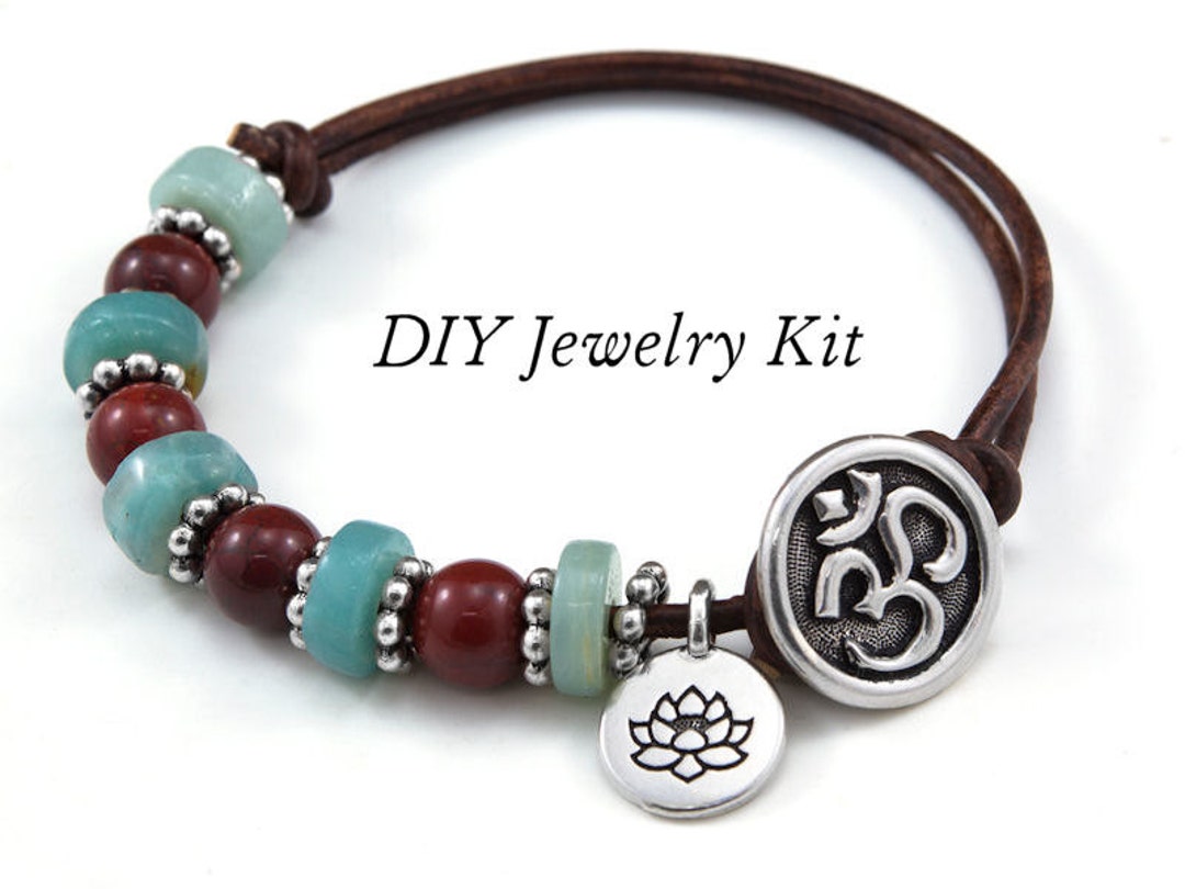 DIY Leather Bracelet Kit Tierracast OM BLOSSOM Bracelet Kit Tierracast ...