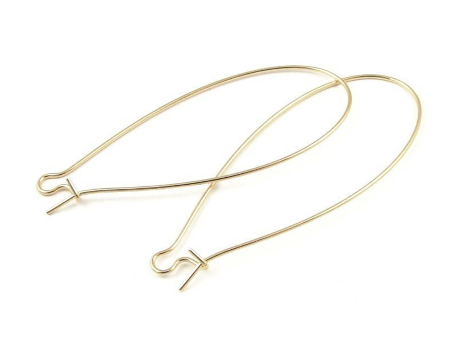 144 Gold Kidney Earring Wires Gold Plated Ear Findings - Etsy