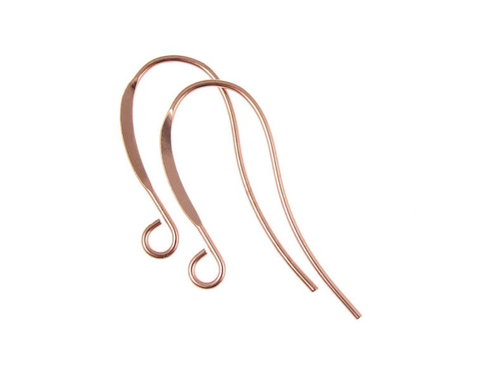 144 Copper Earring Findings Bright Copper Plated Tall French - Etsy