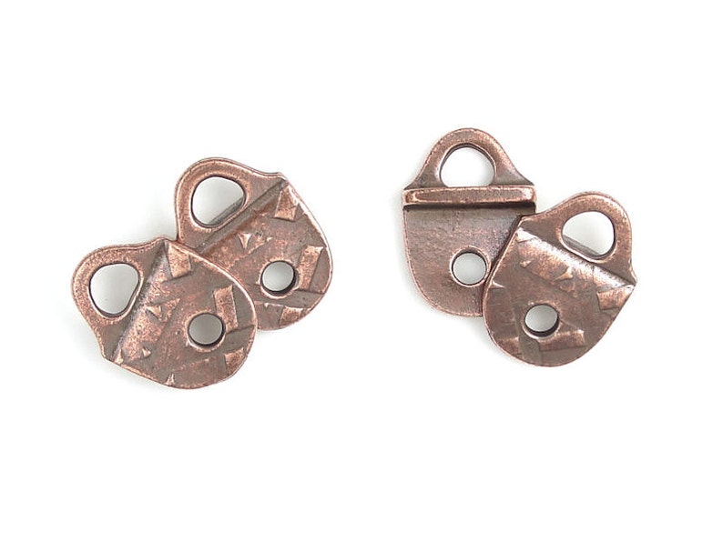 Rock and Roll Strap Tip Antique Copper Leather Bracelet Strap | Etsy