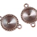 12mm Rivoli Settings - Antique Copper Tierracast BEADED Rivoli Frames ...