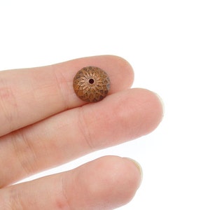 36 Acorn Caps - Vintaj Artisan Copper 13mm Acorn Bead Caps Lightly Aged ...