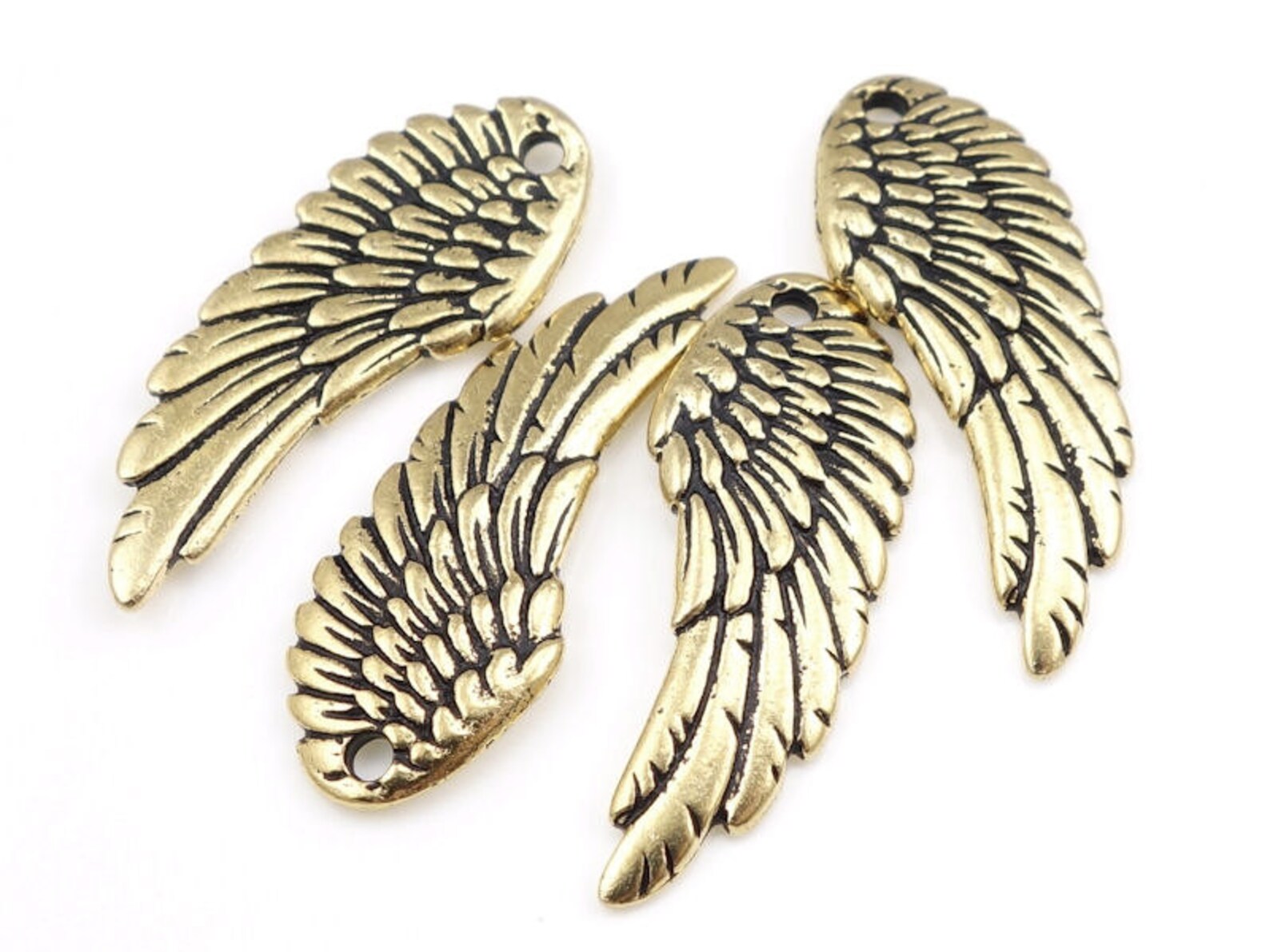 Left Angel Wing Pendants Gold Pendants Tierracast ANTIQUE GOLD Wing ...