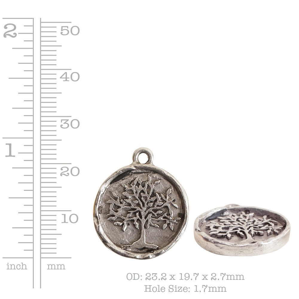 Antique Copper Tree of Life Pendant by Nunn Design 23mm X - Etsy