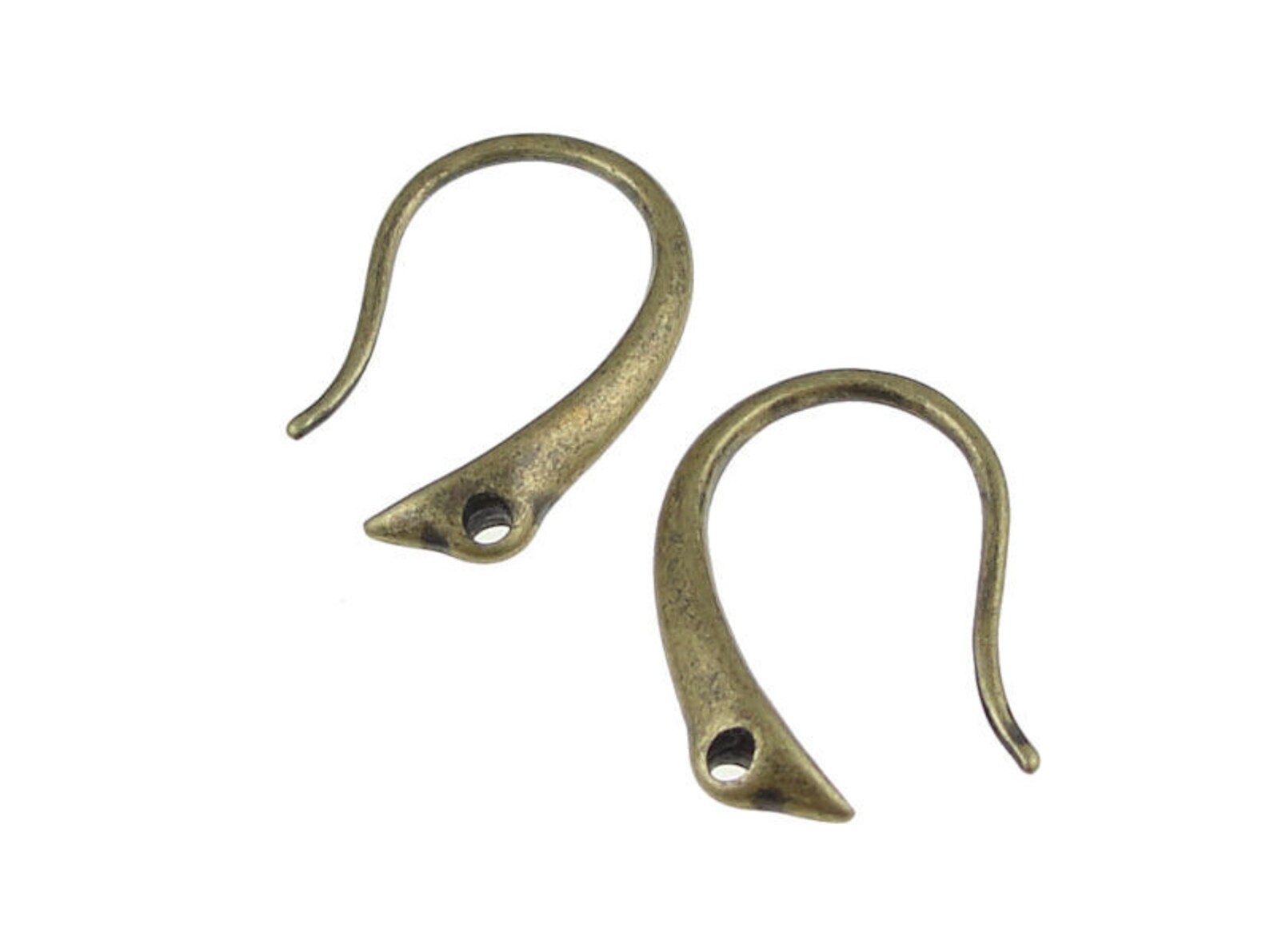 144 Antique Brass Earring Findings Aged Solid Brass Ear Wires - Etsy