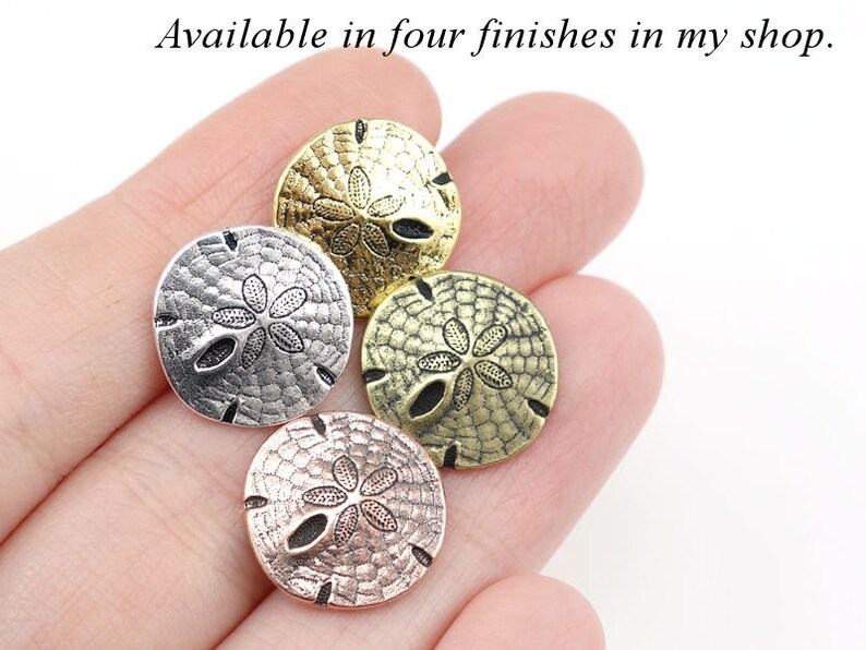 Sand Dollar Button Findings Tierracast Antique Gold Button | Etsy