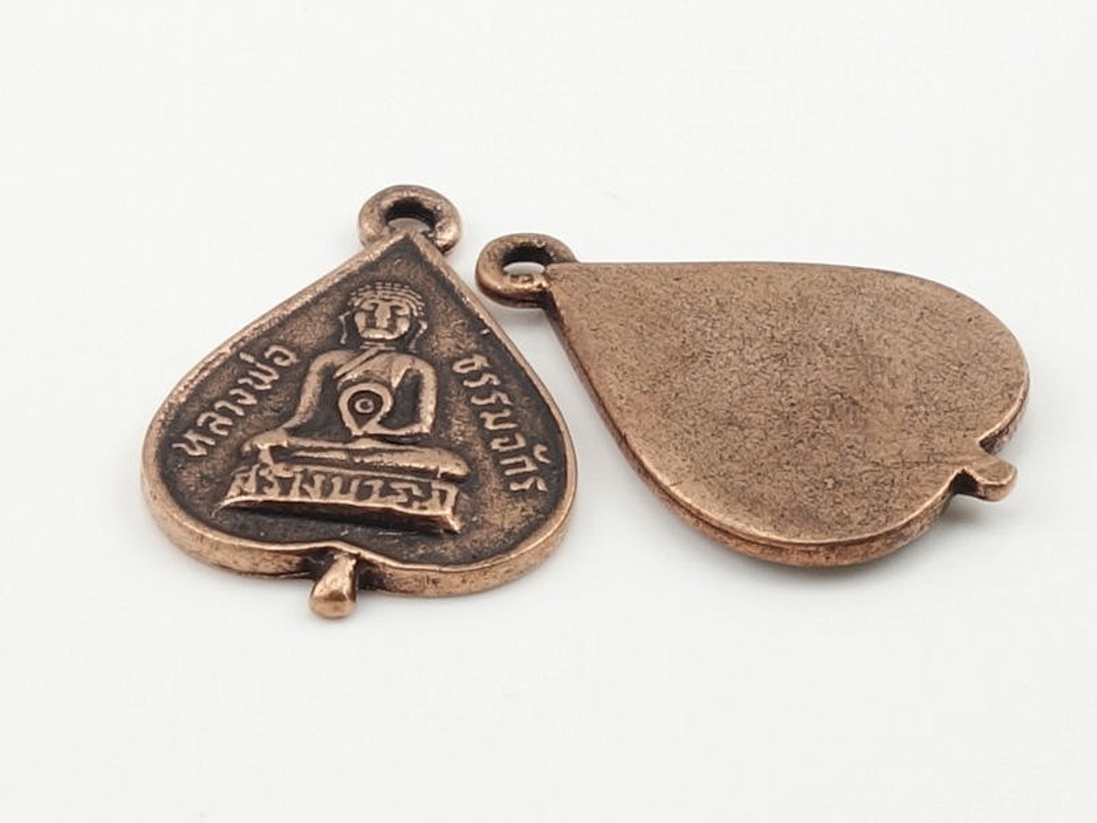 Antique Copper Charms Copper Buddha Charms Yoga Charms for - Etsy