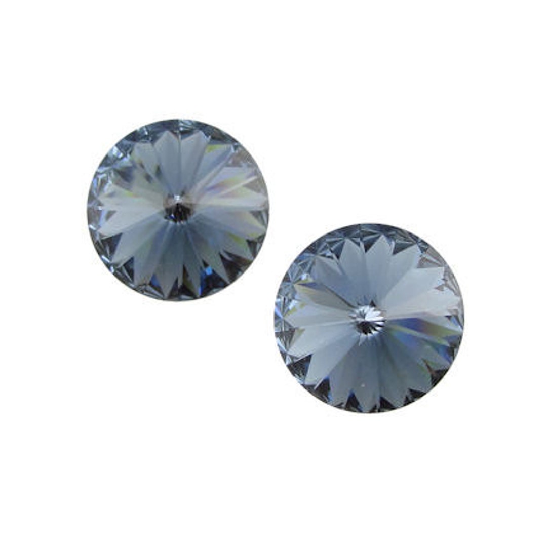 12mm DENIM BLUE Swarovski Rivoli Stones Swarovski Austrian Crystal ...
