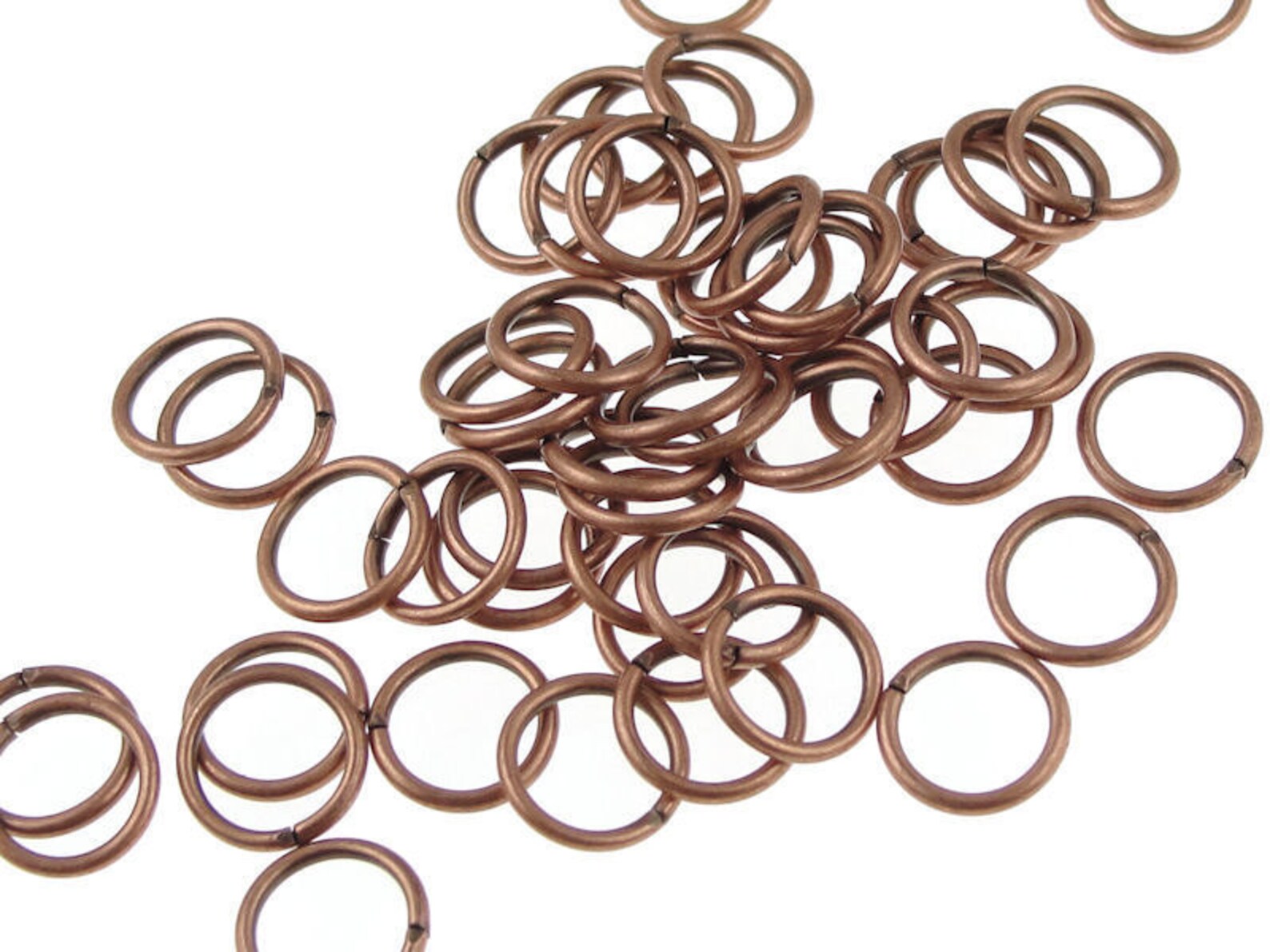 50 Copper Jumprings 8mm 18g Aged Antique Copper Jump Ring - Etsy