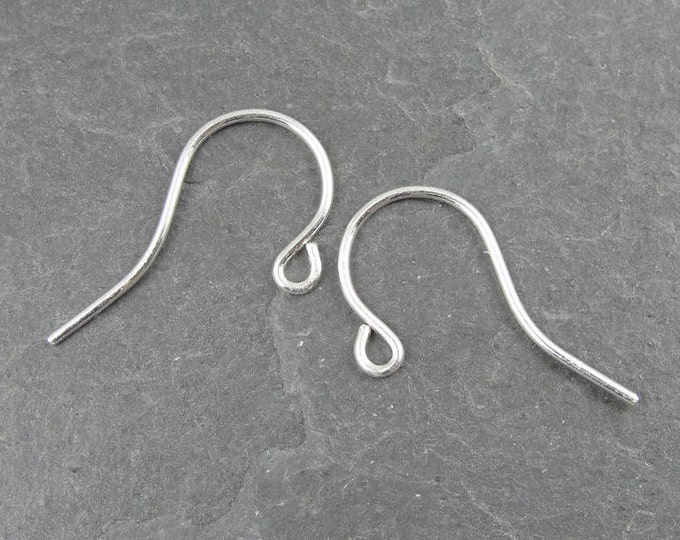 Small STERLING SILVER Earring Wires Simple Ear Findings - Etsy
