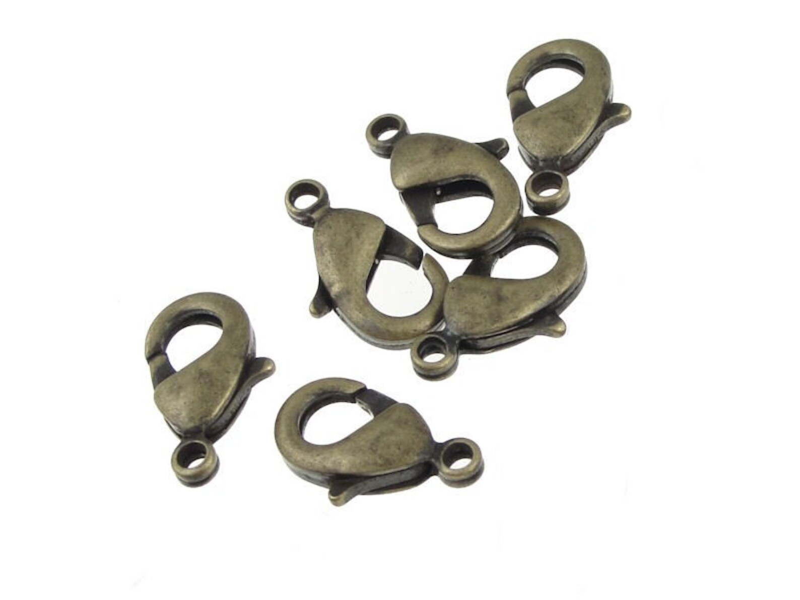 Antique Brass Lobster Clasp 6 Brass Oxide 12mm Claws Antique - Etsy