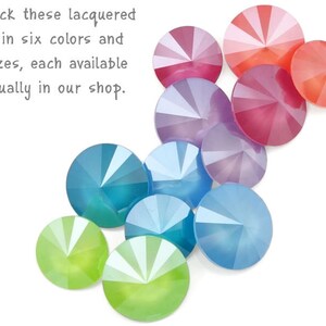 14mm CRYSTAL SUMMER BLUE Rivoli Swarovski Stones - Swarovski 14mm ...