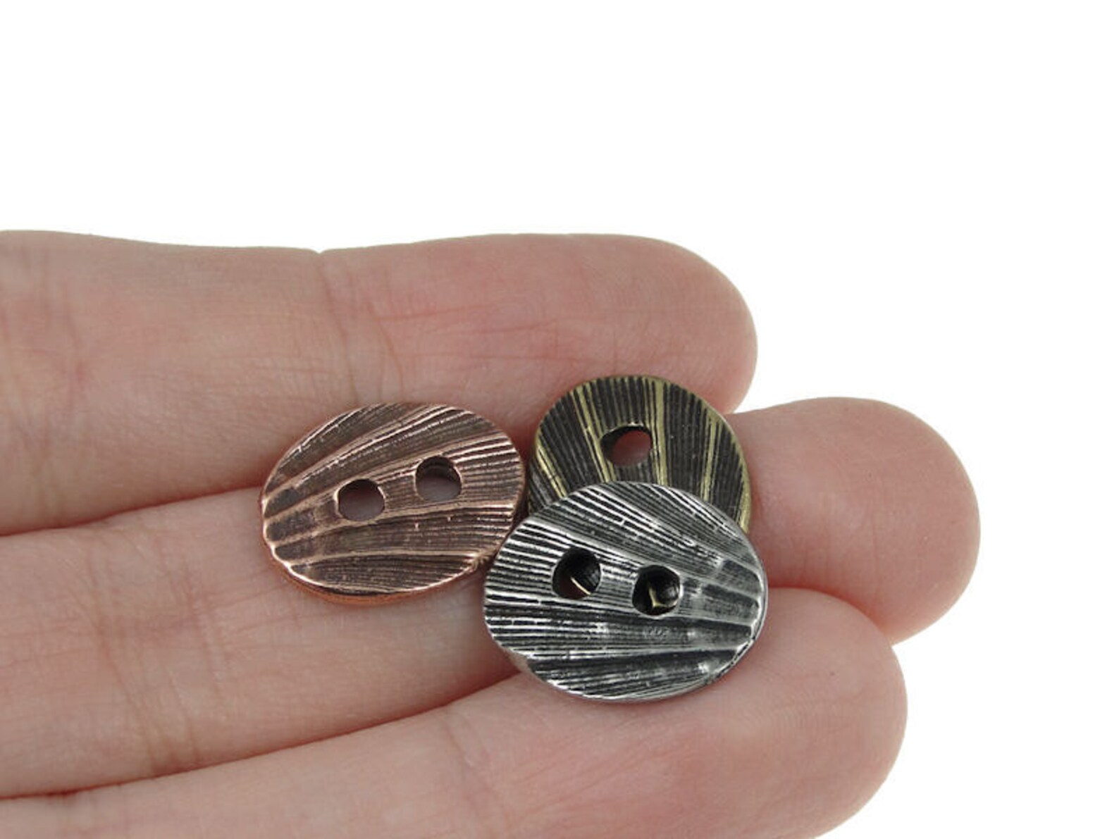 Shell Buttons Seashell Buttons TierraCast Antique Pewter | Etsy