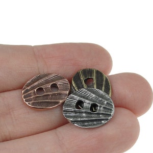 Shell Buttons Seashell Buttons Tierracast Antique Pewter Silver Button ...