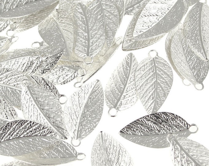 Monstera Leaf Button Tierracast Antique Silver Button Findings Silver ...