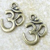 Two Hole Links Dark Antique Silver Charms Tierracast JARDIN BAR Link ...