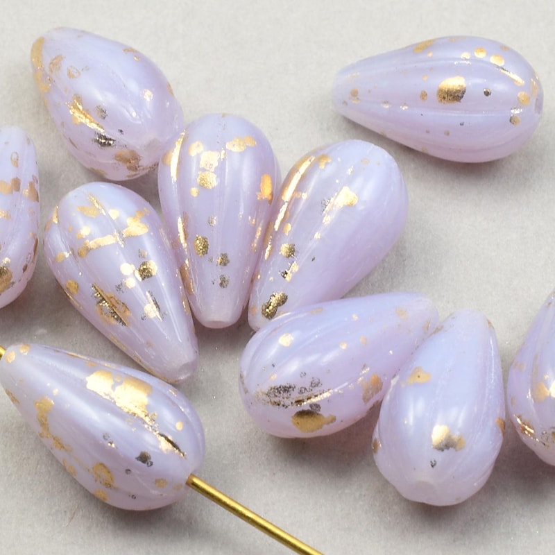 Purple Melon Drop Beads - Etsy