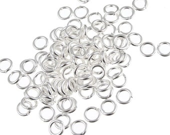 200 Silver Jump Rings/10mm Silver Plated Open Jumpring/chain - Etsy